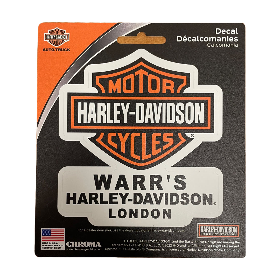 Warr's H-D® Bar & Shield London Decal – Warr's Harley-Davidson Online ...